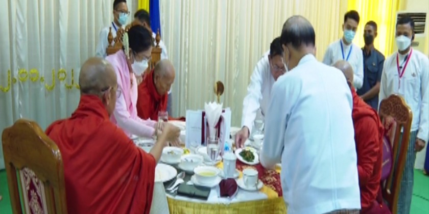 Kathina Robe Offering Ceremony: Over 112.9 million kyats worth ...